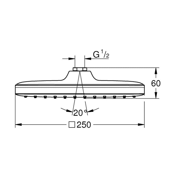GROHE Tempesta 250 Shower Head Square – Grohe Online